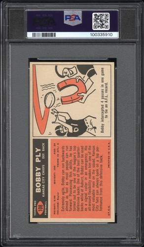 1965 TOPPS #108 BOBBY PLY PSA 7 | eBay