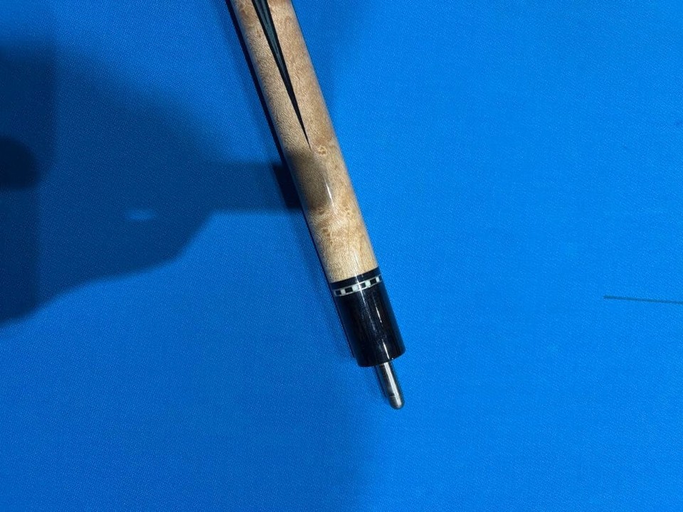 Adam AJC Pool Cue Butt Only Uni-Loc Joint Purple Black Wood Billiard ...