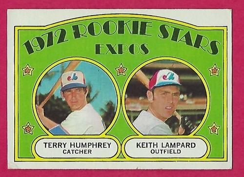 1972 Topps - 1972 Rookie Stars #489 Terry Humphrey, Keith Lampard (RC ...