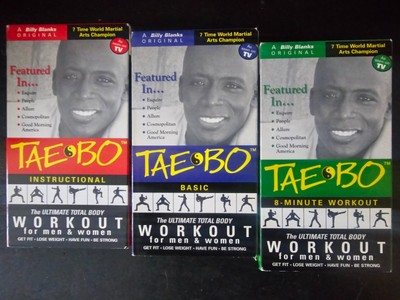Tae Bo Workout Original Billy Blanks 3 Pack VHS Tapes Brand New (3) | eBay