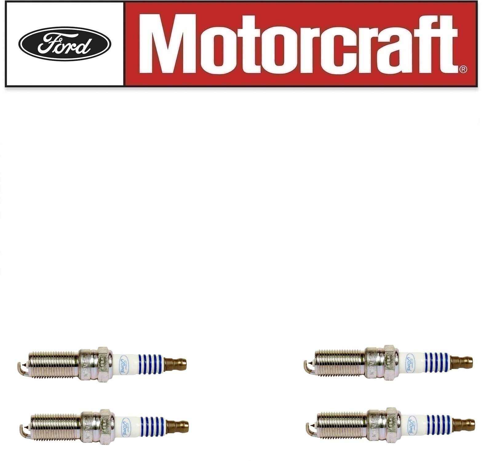 Set of 4 Spark Plug Motorcraft SP-578 SP594 CYFS12YRT3 Iridium | eBay