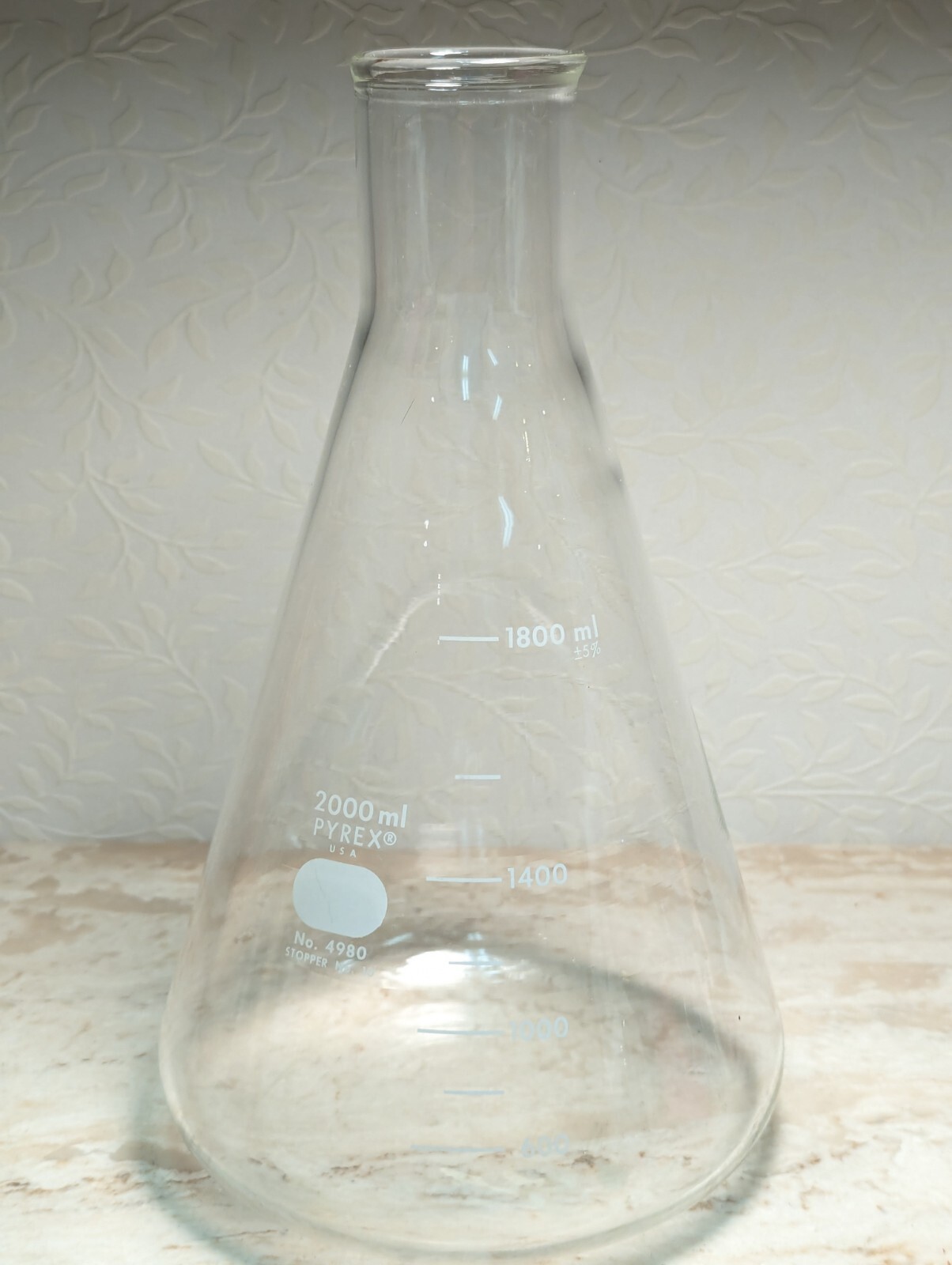 Pyrex Erlenmeyer flask 2000ml Chemistry Potion Halloween Prop No ...