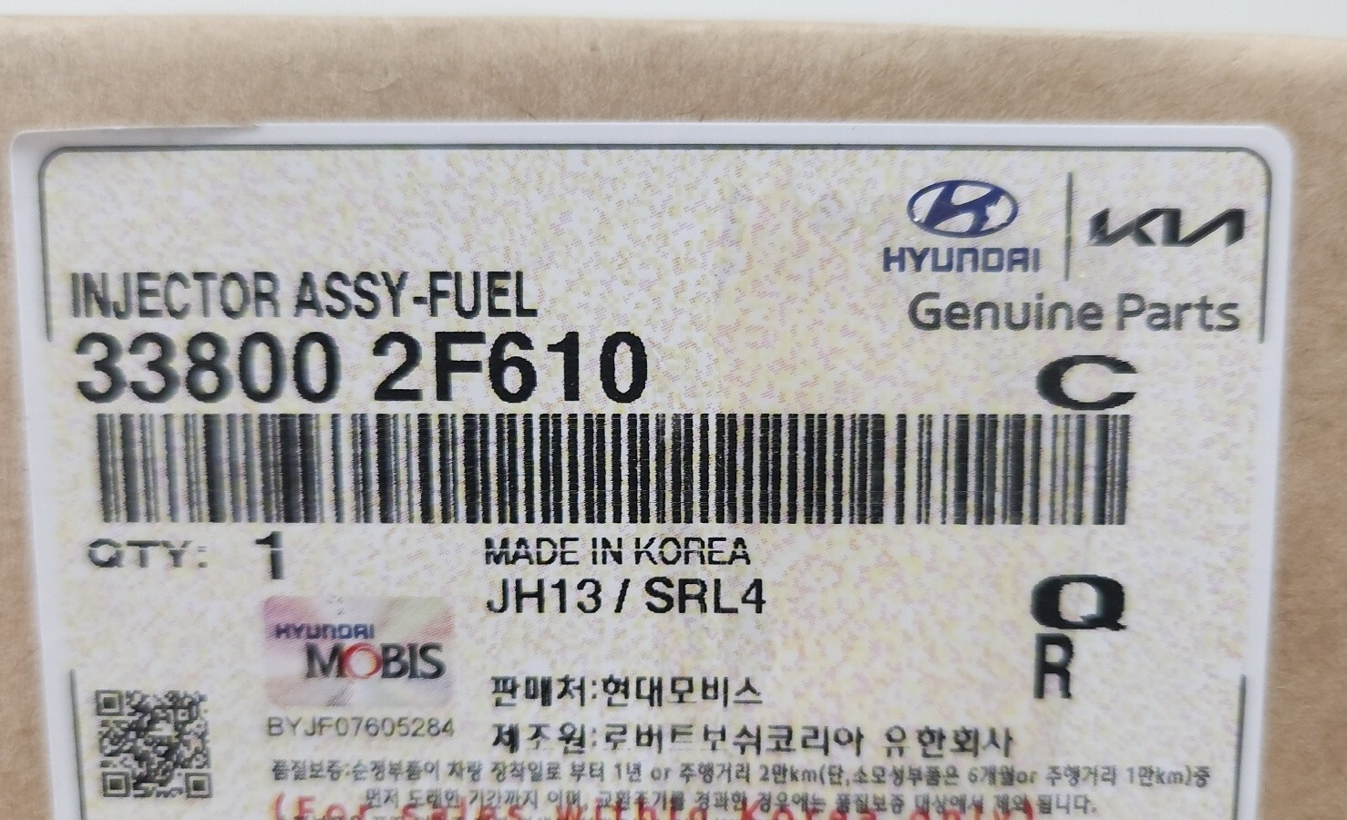 OEM 33800-2F610 CRDI Fuel Injector for Hyundai Palisade 2020~2024 for 2 ...