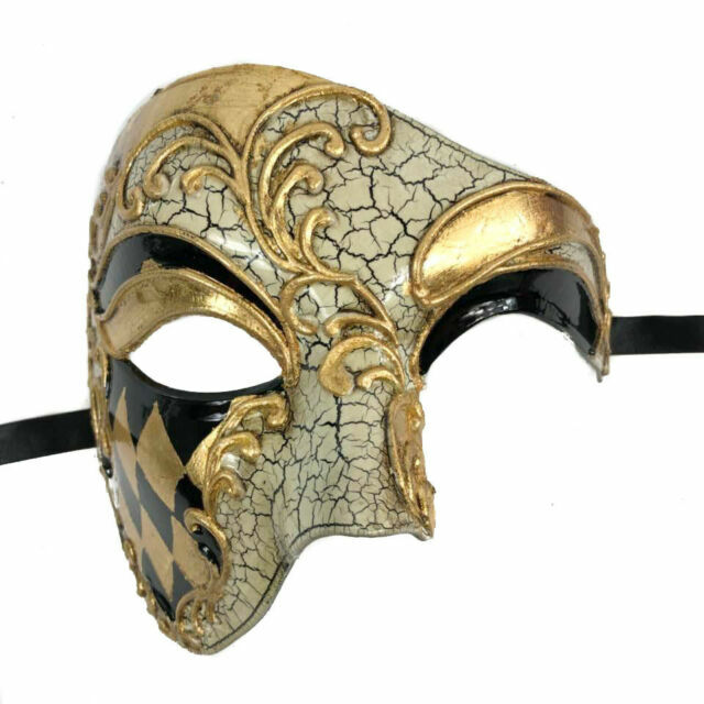 Gold phantom of the opera mask - carsno