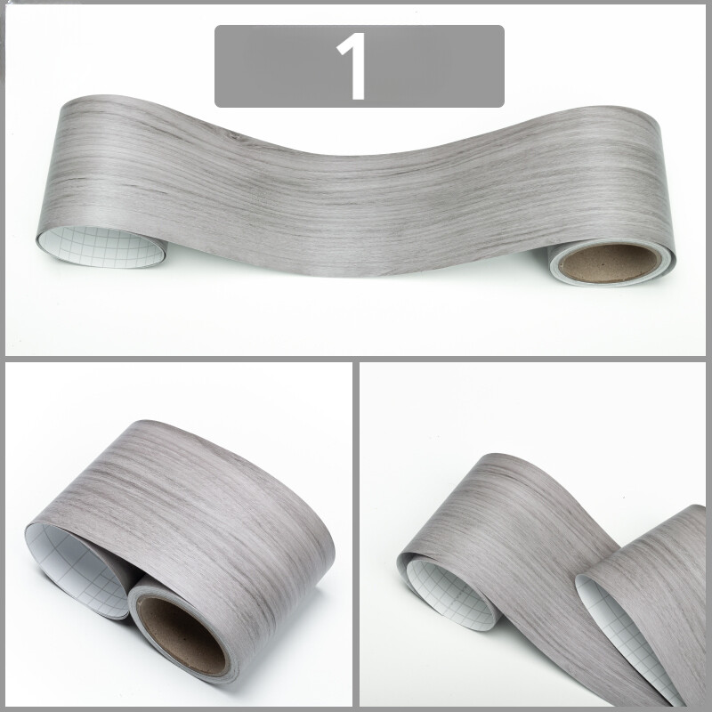 5M Wood Grain Waistline Wall Sticker Self Adhesive Skirting Border ...