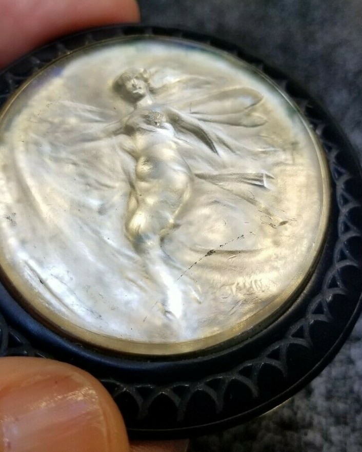 Rare Edwardian Era Gabriel Stalin Fairy Nymph Glass S… - Gem