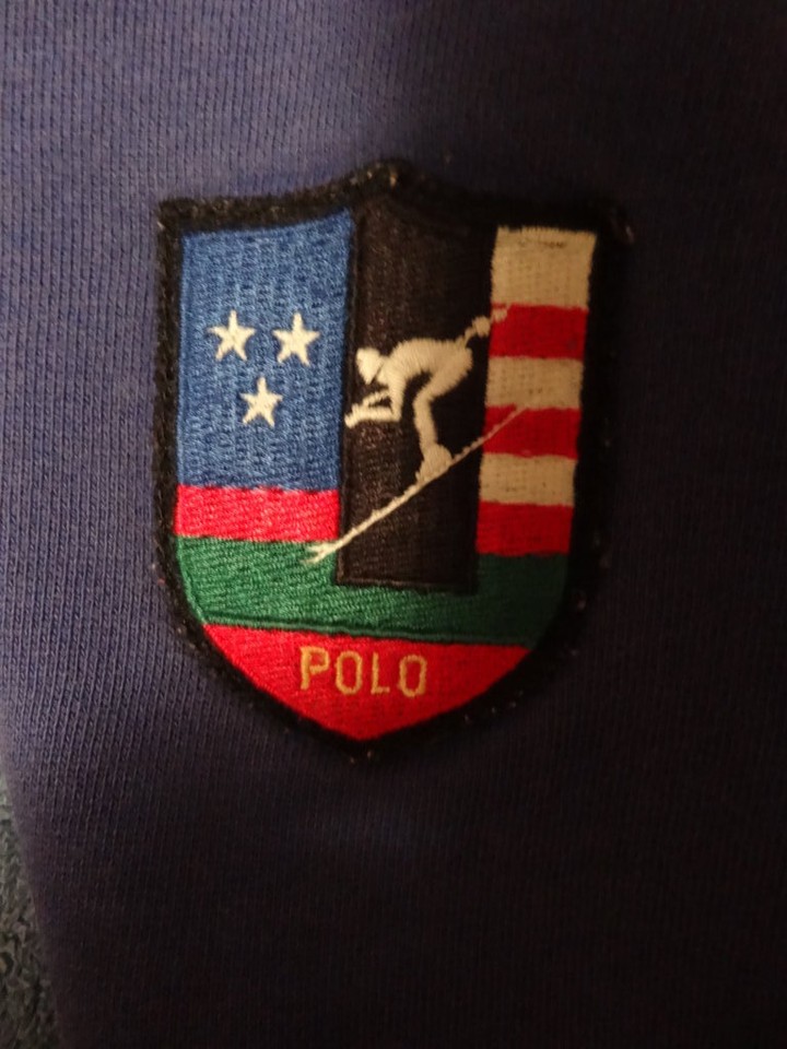 Polo Ralph Lauren Felpa - L - Suicide Ski Sweater (Flag/Bear/Crest/Wing ...