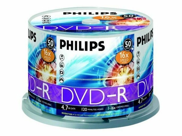 50 Pack Philips Dvd-r 16x Speed Blank Discs for sale online | eBay