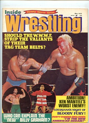 INSIDE WRESTLING MAGAZINE 5/75 VALIANT BROTHERS SUPERSTAR GRAHAM NEW ...