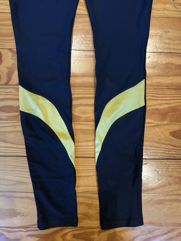 Rufskin Leggings Medium Black And Yellow | eBay