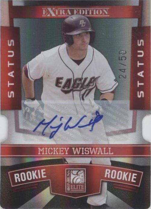 2010 Donruss Elite Extra Edition - Mickey Wiswall #186 Status Red Die ...