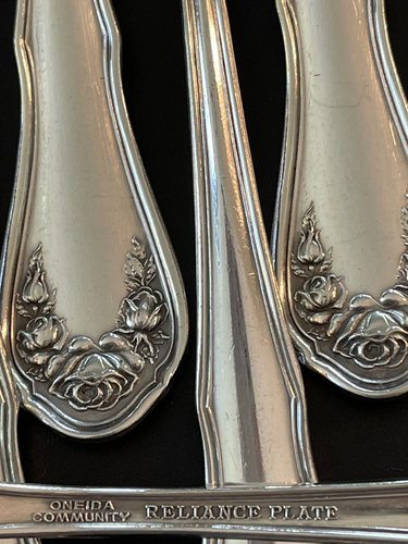 Oneida Community Reliance Plate 1911 Bridal Rose Silverplate Set of 6 D ...