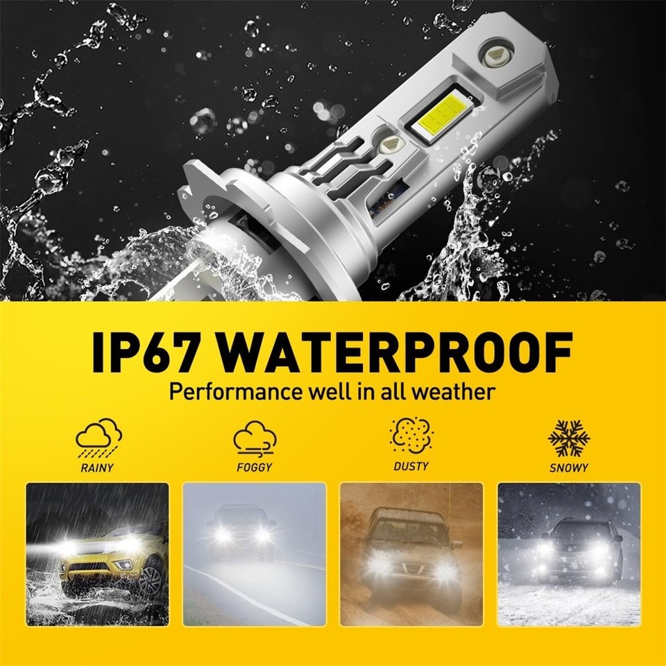 H7 LED Headlight Conversion Kit High / Low Beam Bulbs Super White Light ...