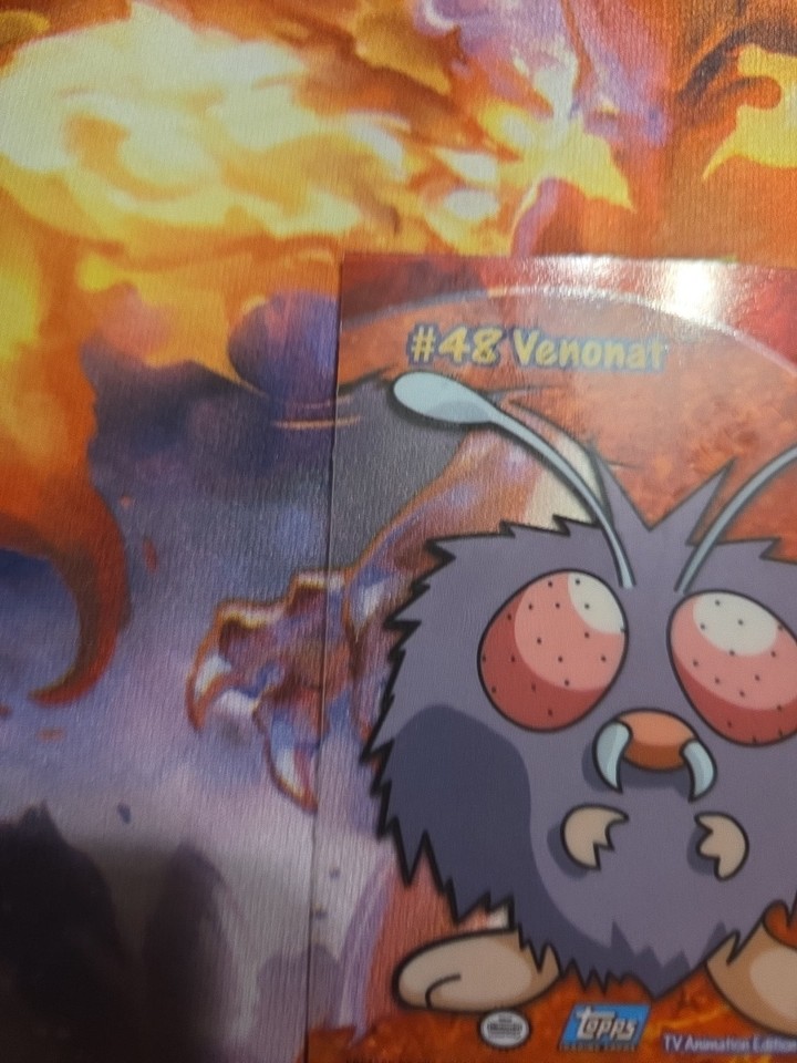 Venonat PC6 - Topps Series 3 - Blue Logo - Pokemon Card - Clear Plastic ...