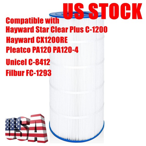 C1200 Pool Filter Replace For Hayward CX1200RE, Pleatco PA120, FC-1293 ...