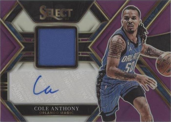 2022-23 Panini Select - Autographed Memorabilia Cole Anthony #AM-CAT ...