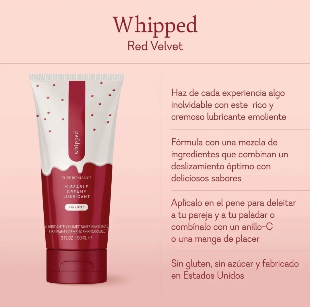 Pure Romance- Whipped- Red Velvet Lubricant- free shipping- new and ...