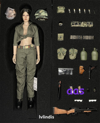 1/6 Vietnam war Female Soldier Action Figure Model 12'' Toys ...