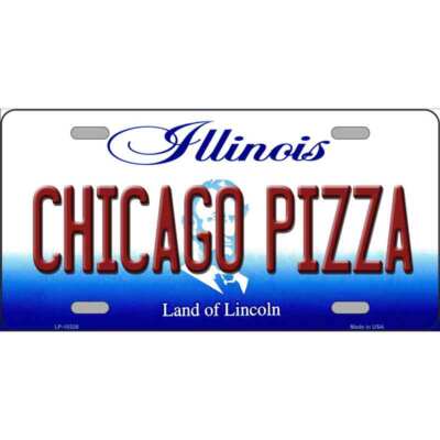 Chicago Pizza Illinois Metal Novelty License Plate Tag LP-10326 | eBay