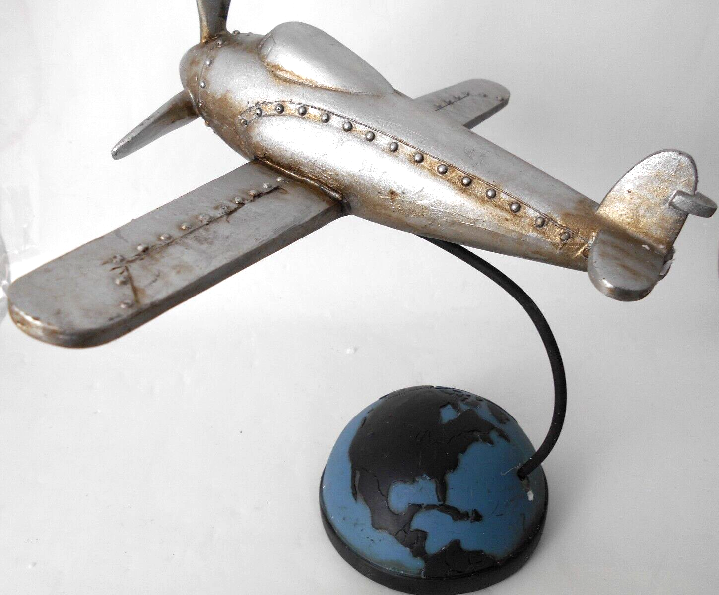 Airplane Desk Display Decor 1 Propeller Rustic Plane Model Shelf Decor ...