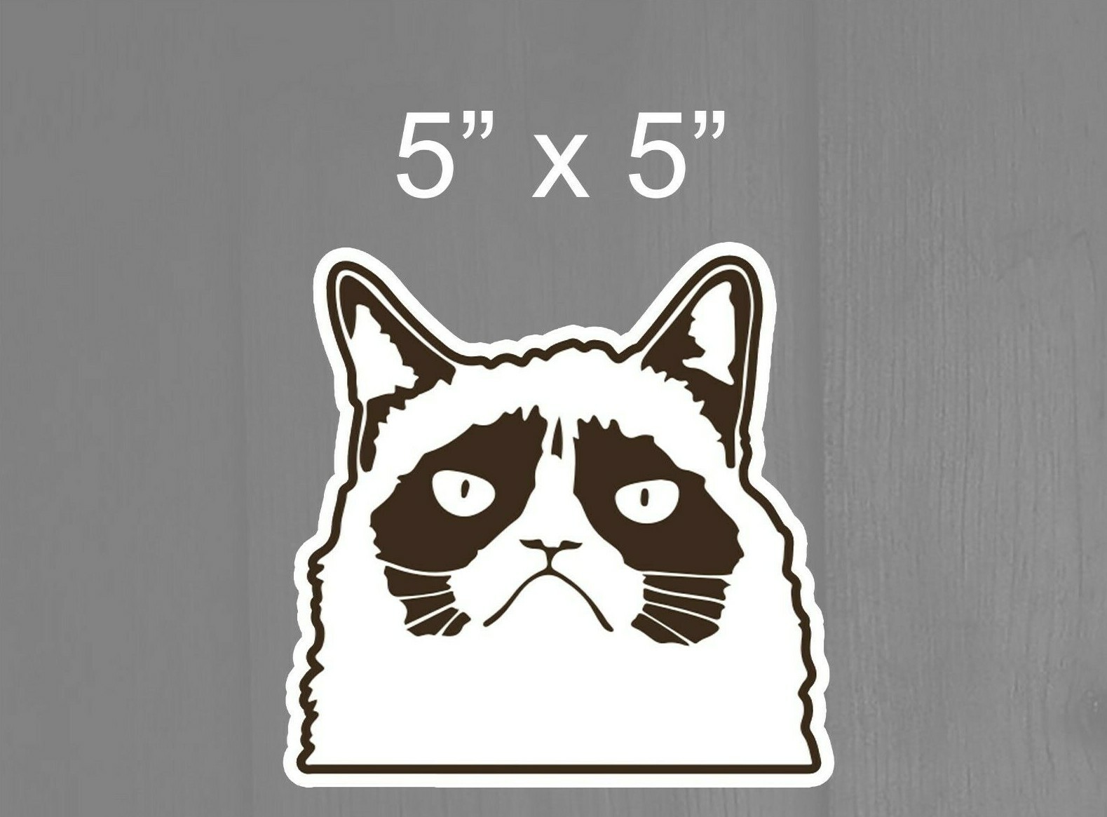 Grumpy Cat NOPE Meme Funny Car Bumper Vinyl Sticker Car Decal Macbook ...