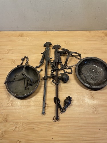 Antique Brass Vintage 19th Century Copper Hanging Weighing Balance ...