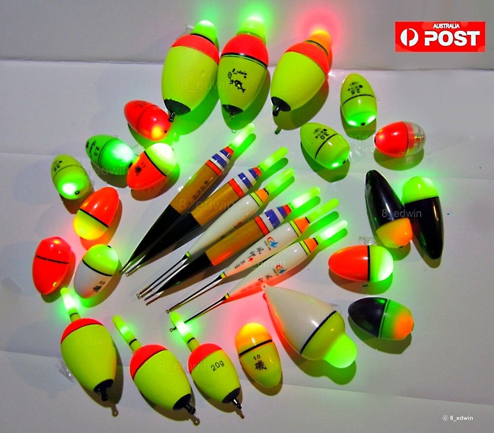 LED Electronic Night Fishing Floats Electric Float Bobber Free ...