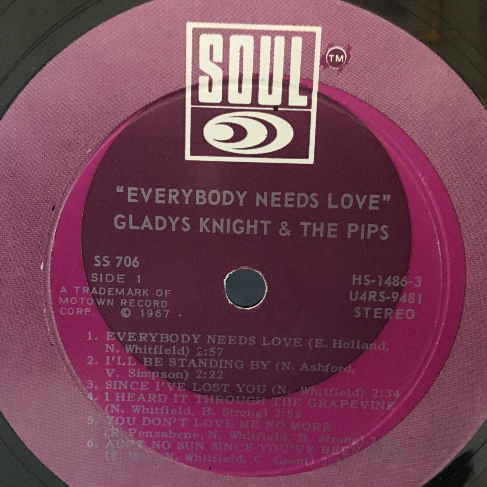 GLADYS KNIGHT & THE PIPS LP EVERYBODY NEEDS LOVE | eBay