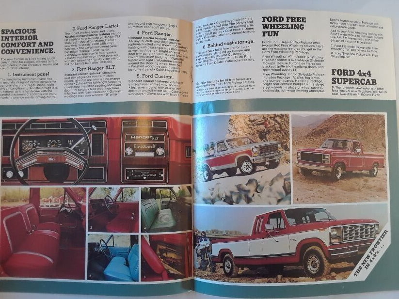 1981 Ford 4 Wheeler Pickup Sales Brochure | eBay