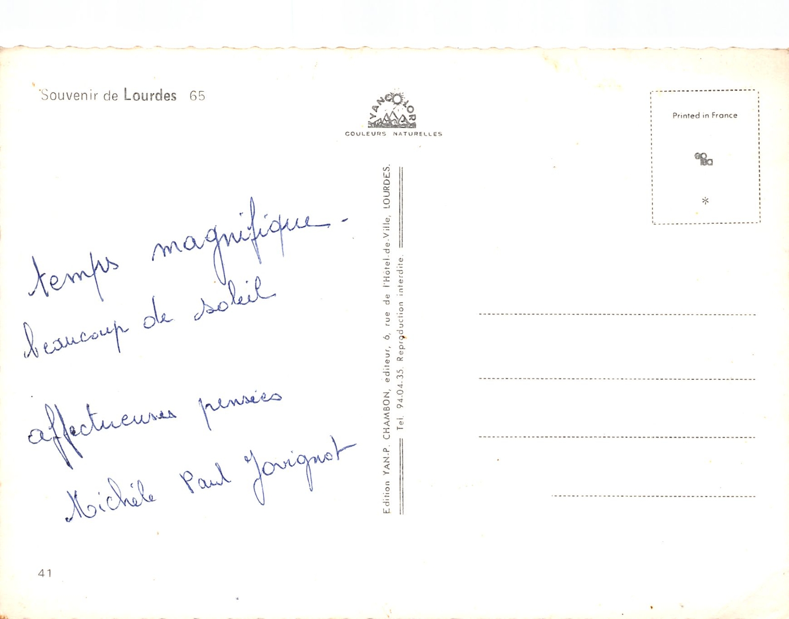 65-LOURDES-N 3763-D/0039 | eBay