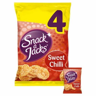 Snack a Jacks Sweet Chilli Rice Cakes 4 x 22g | eBay UK