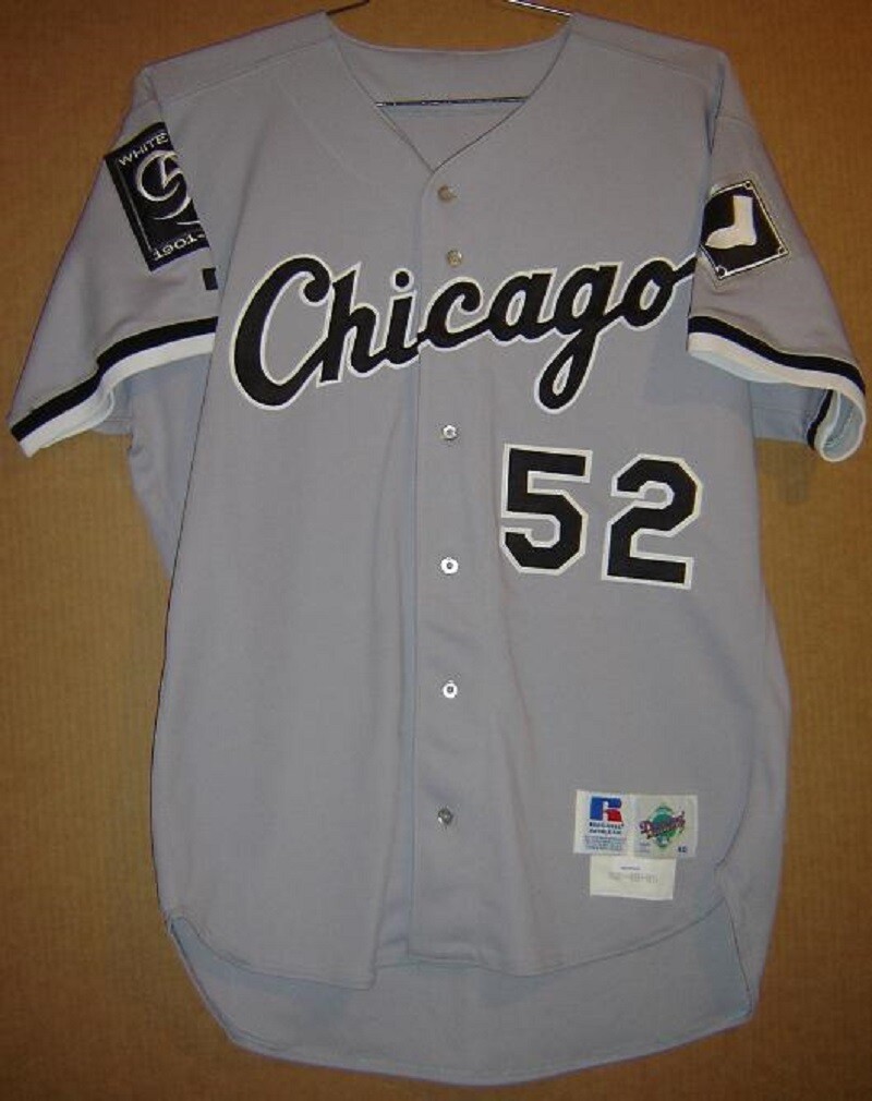 CHICAGO WHITE SOX MIKE BERTOTTI 1995 GRAY BUTTON-DOWN MLB JERSEY | eBay