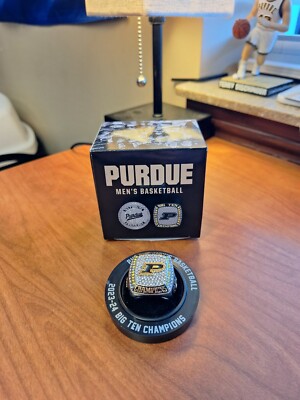 Autographed Purdue 2023-2024 Big Ten Champions ring | eBay