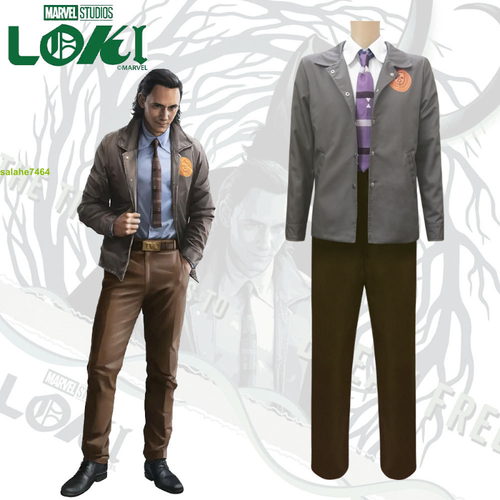 Loki Time Variance Authority TVA Cosplay Costume Coat Halloween Costume ...
