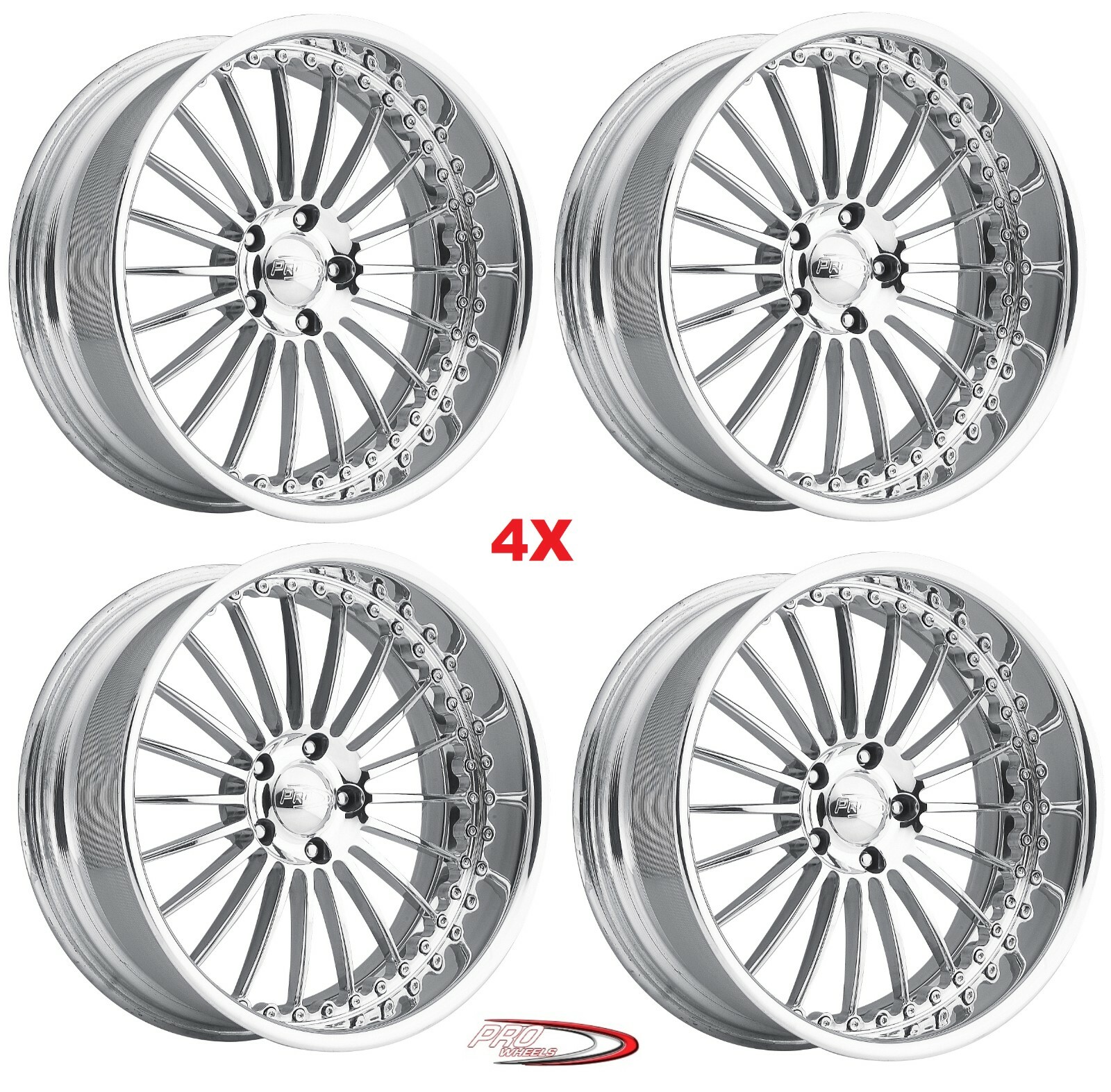 18 PRO BILLET FORGED WHEELS RIMS P4 MULTI SPOKE FIN 20 SPOKES | eBay