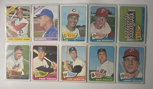 Lot Of 10 - 1965/66 TOPPS BASEBALL CARDS | eBay