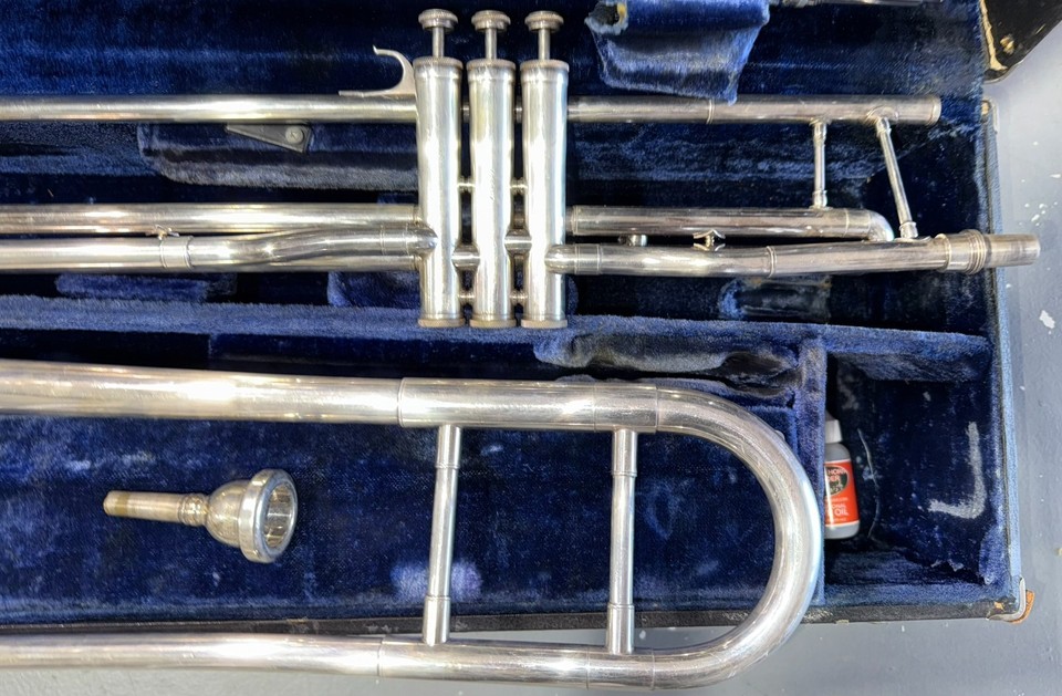 Blessing XL USA Silver 3 Valve Trombone | eBay