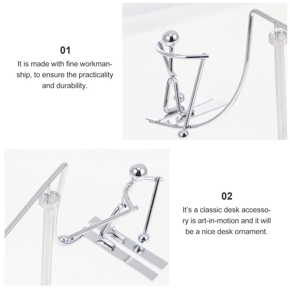 Desktop Skiing Man Tumbler Balance Ball Ornament Science Art Craft ...