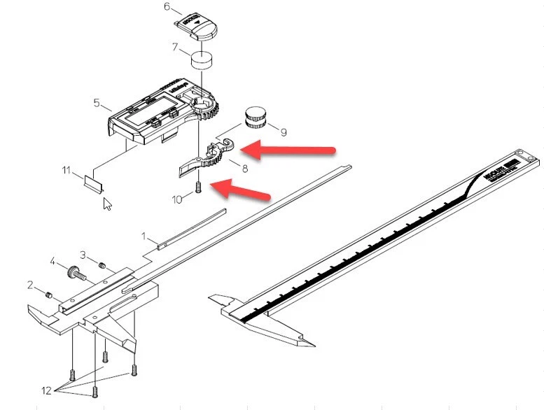 Mitutoyo Caliper Parts Diagram