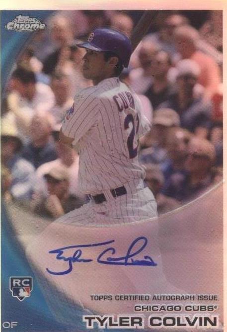 2010 Topps Chrome - Tyler Colvin #181 Rookie Autographs Refractor /499 ...