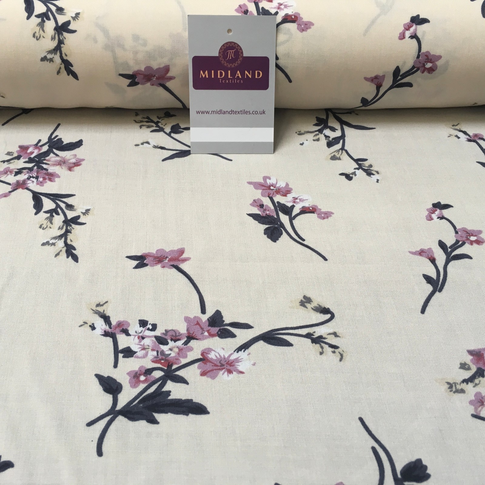 Vintage Floral Printed Viscose Dress Fabric 58" wide MA884 Mtex | eBay UK