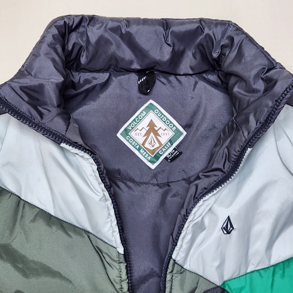 Volcom Casual Men Vest Size XL Retro Full Zip Puffer + Pockets Nylon ...