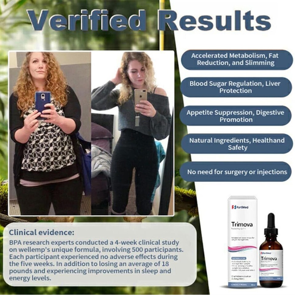 TRIMOVA Drops Effective WeightLoss Support & Boost Metabolism Vitamin ...