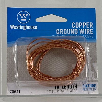 Westinghouse 70641 10-Feet Fixture Copper Ground Wire - Lights and Fans ...