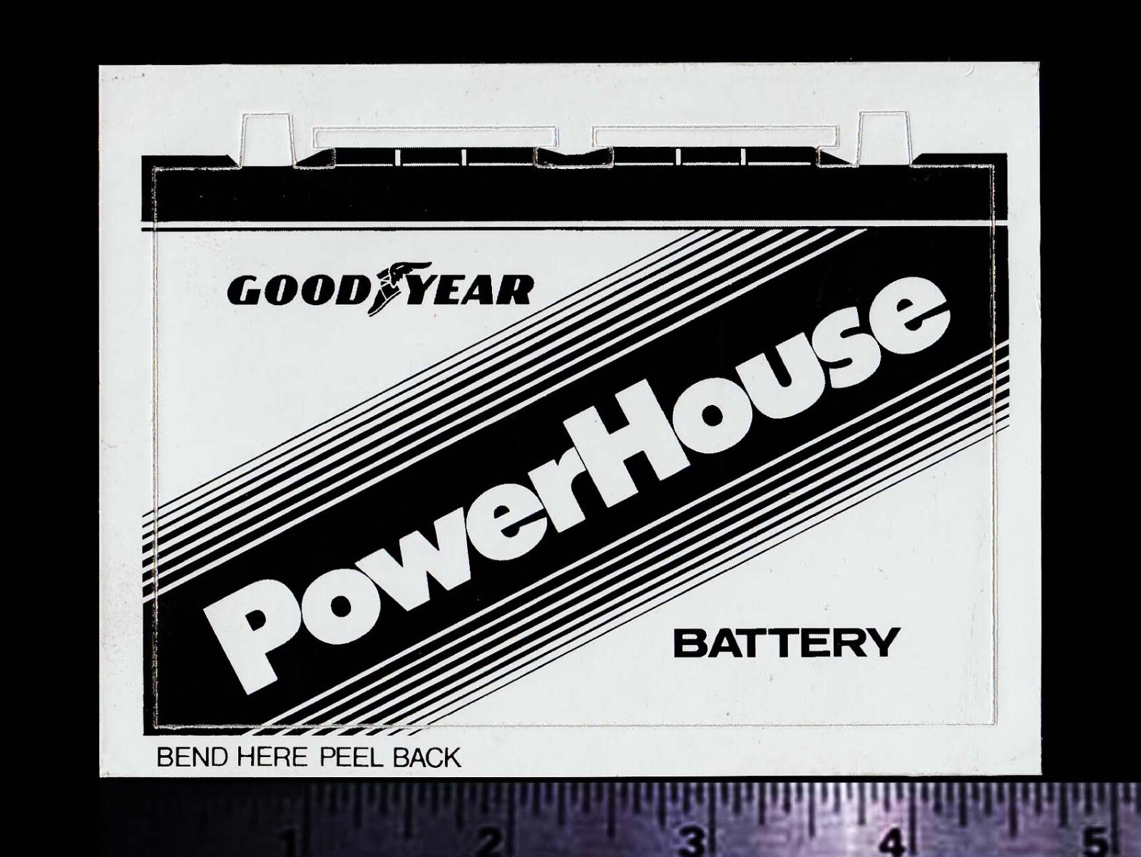 GOOD YEAR Powerhouse Battery - Original Vintage 1970's Racing Decal ...