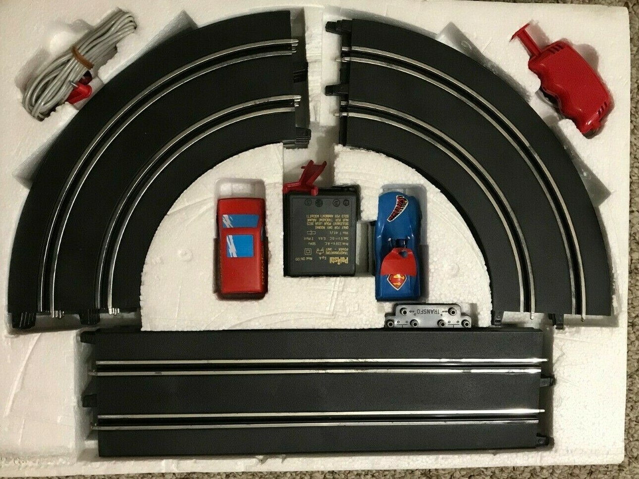 Italian SUPERMAN Electric TRAIN SET Rare UNUSED Mint In Box Italy 1980 ...