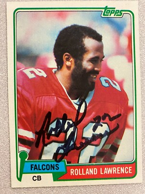 Rolland Lawrence signed ATLANTA FALCONS card 1981 Topps | eBay