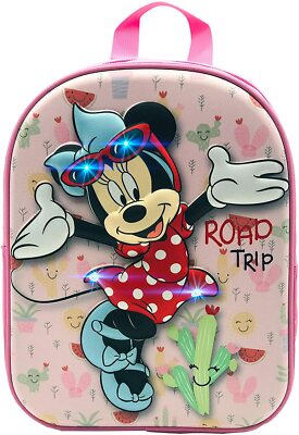Minnie Mouse Road Trip Led Zainetto Zaino 3D Scuola Materna Asilo tempo ...