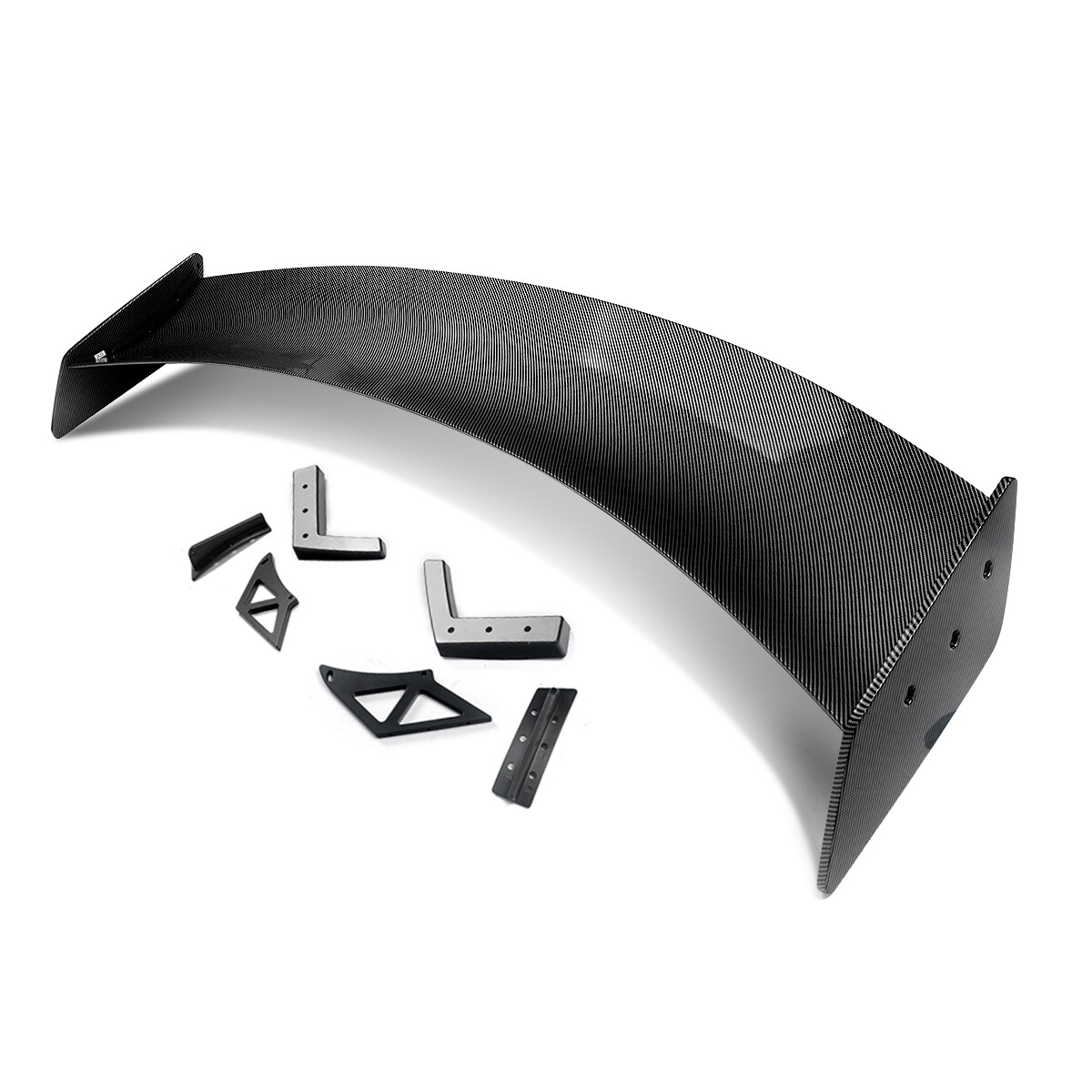 FOR 15-23 FORD MUSTANG GT500 CARBON LOOK BIG TRUNK SPOILER WING W ...