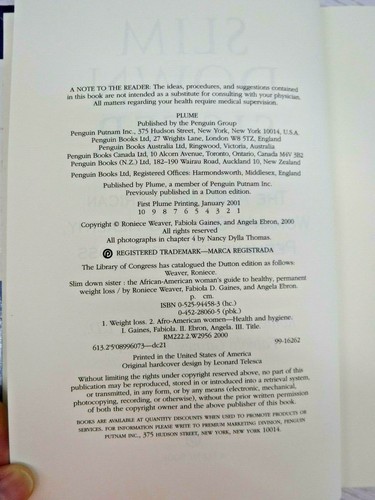 Slim down Sister : The African-American Woman's Guide to Healthy ...